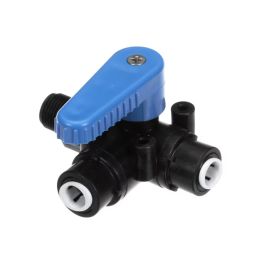 Everpure 520-12235 Diverter Valve 3-Way 3/8" PTC X 3/8" PTC X 3/8 ...